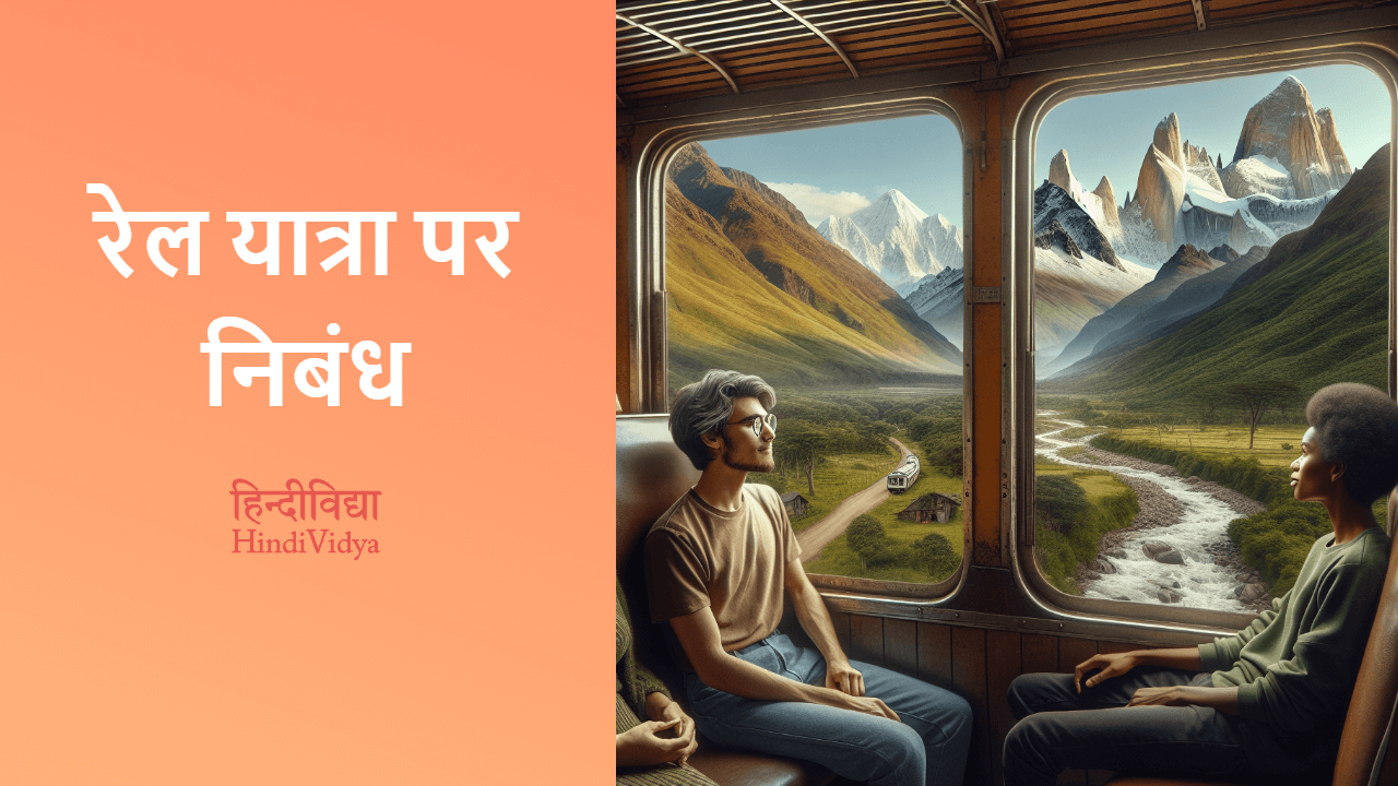 रेल यात्रा पर निबंध - Essay on Rail Journey in Hindi - HindiVidya