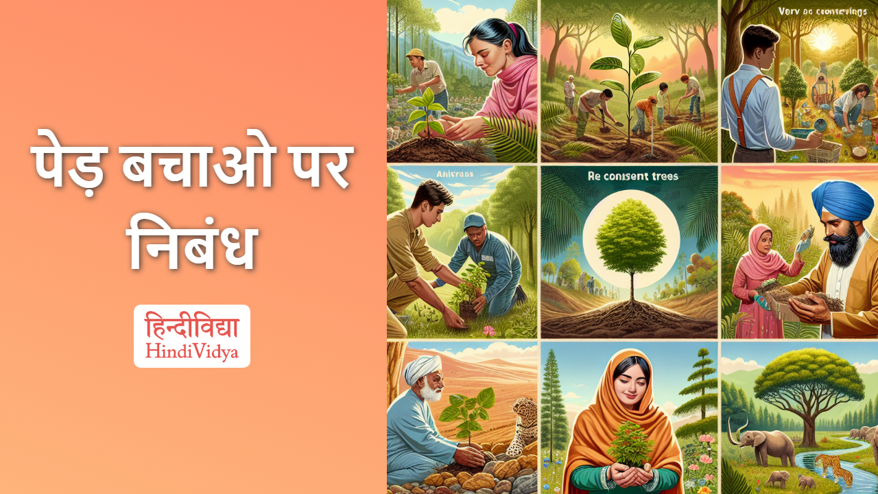 पेड़ बचाओ पर निबंध - Essay on Save Trees in Hindi - HindiVidya